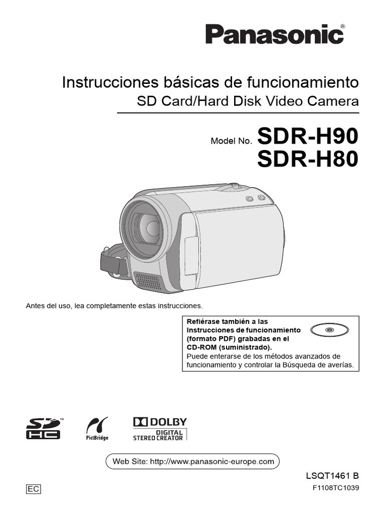 SDR-H80 - H90 Manual de Operaciones | PDF | Disco duro | Residuos