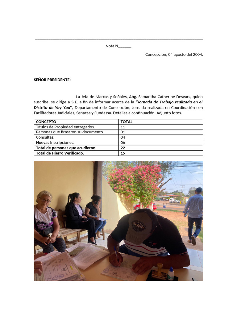 Nota Presidente | PDF