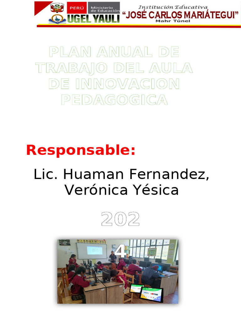 Plan de Trabajo Aip 2023 | PDF | Enseñando | Tecnología de información y comunicaciones