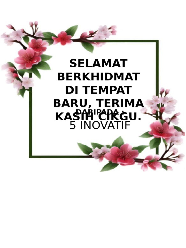 Kad Ucapan Hadiah | PDF