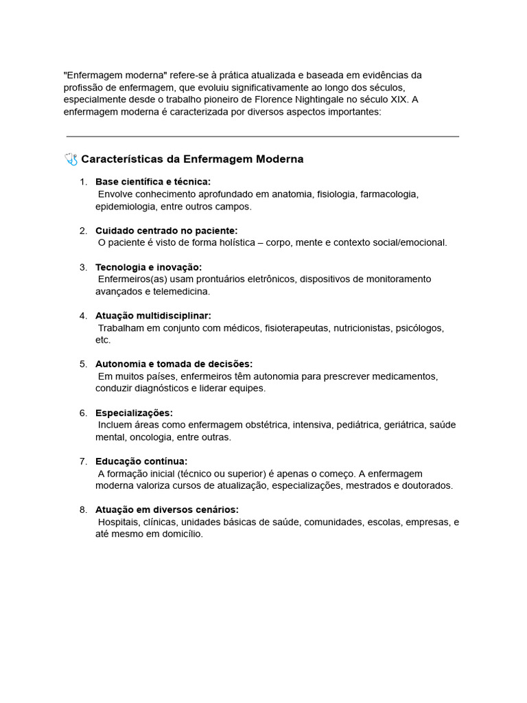ENFERMAGEM MODERNA | PDF