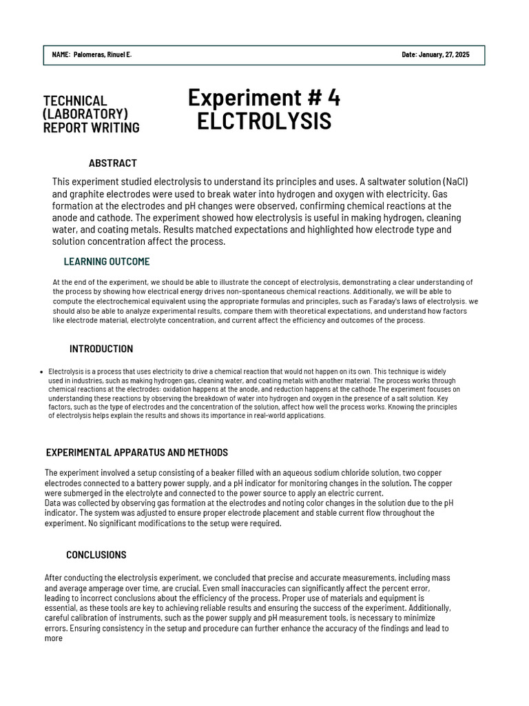 Pink Lined Sugar Chemistry Lab Report PDF | PDF | Materials | Physical ...