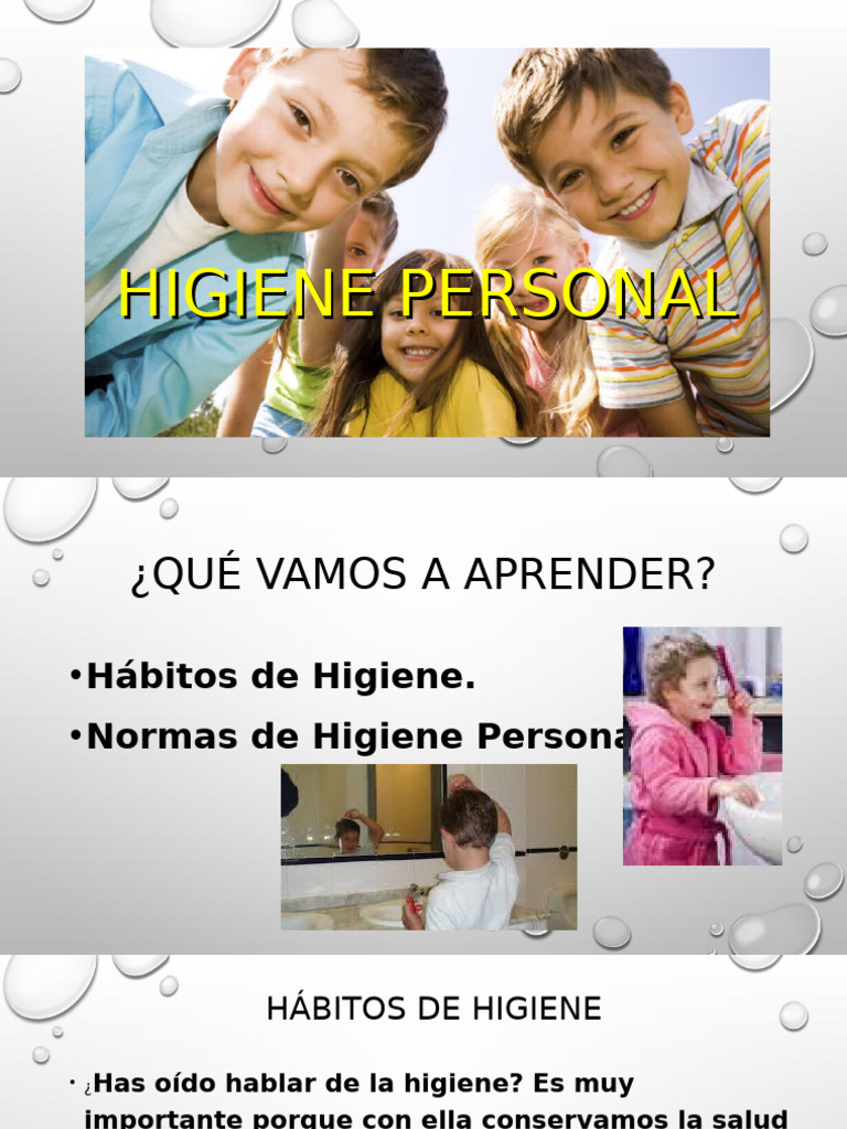 Hábitos Esenciales de Higiene Personal | PDF | Higiene