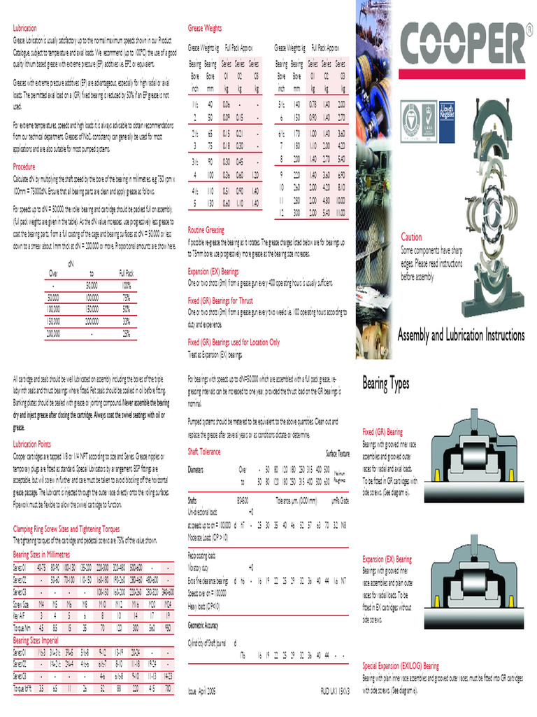 Assembly Instruction En08 | PDF | Bearing (Mechanical) | Manufactured Goods