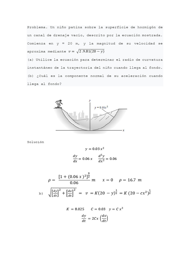 Problema - Clave de Cinematica | PDF | Aceleración | Mecánica