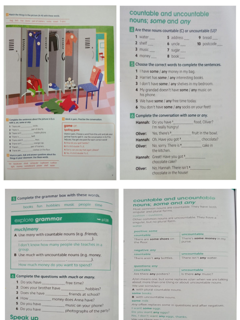 Countable Uncountable noun Exercise | PDF
