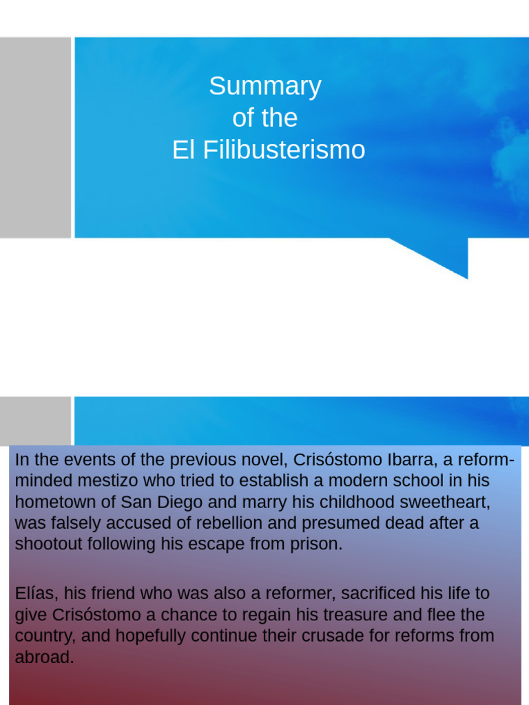 10 Summary of The El Filibusterismo | PDF | Spanish Language Literature ...