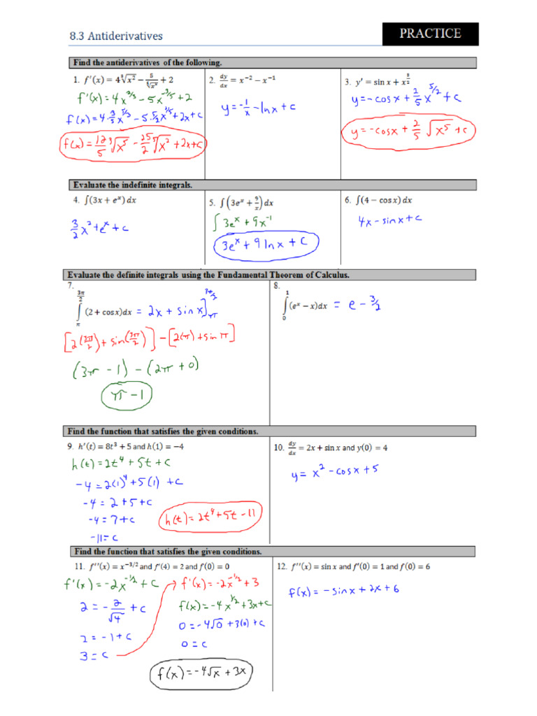 C 8.3 Practice Solution | PDF