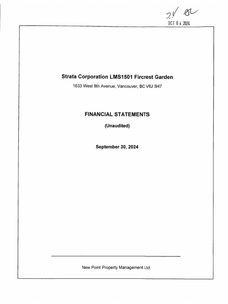 LMS1501 Financial Statements September 2024 SV | PDF