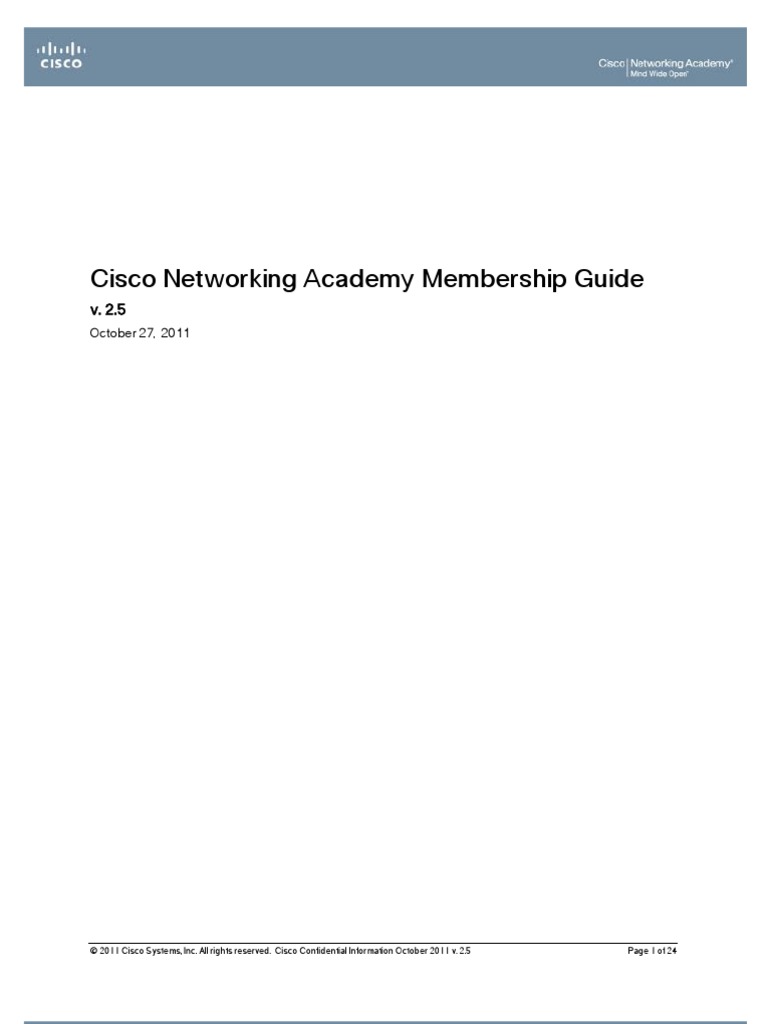 Cisco Networking Academy Membership Guide en | PDF | Cisco ...