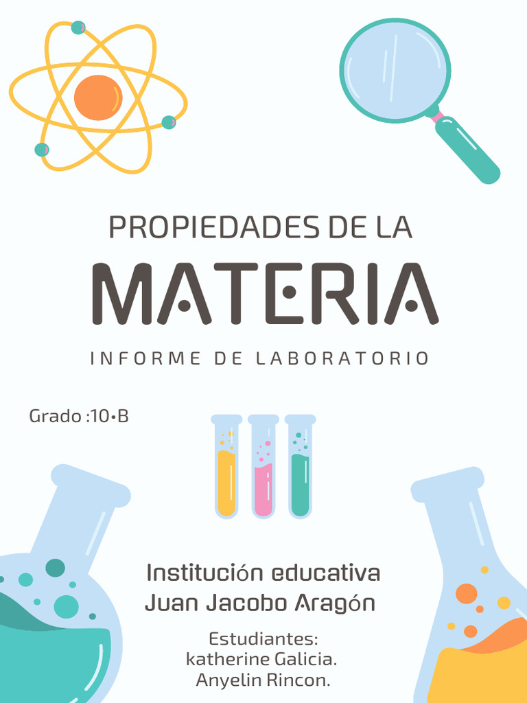 Documento A4 Portada de Proyecto de Ciencia Ilustrativo Azul y Amarillo ...