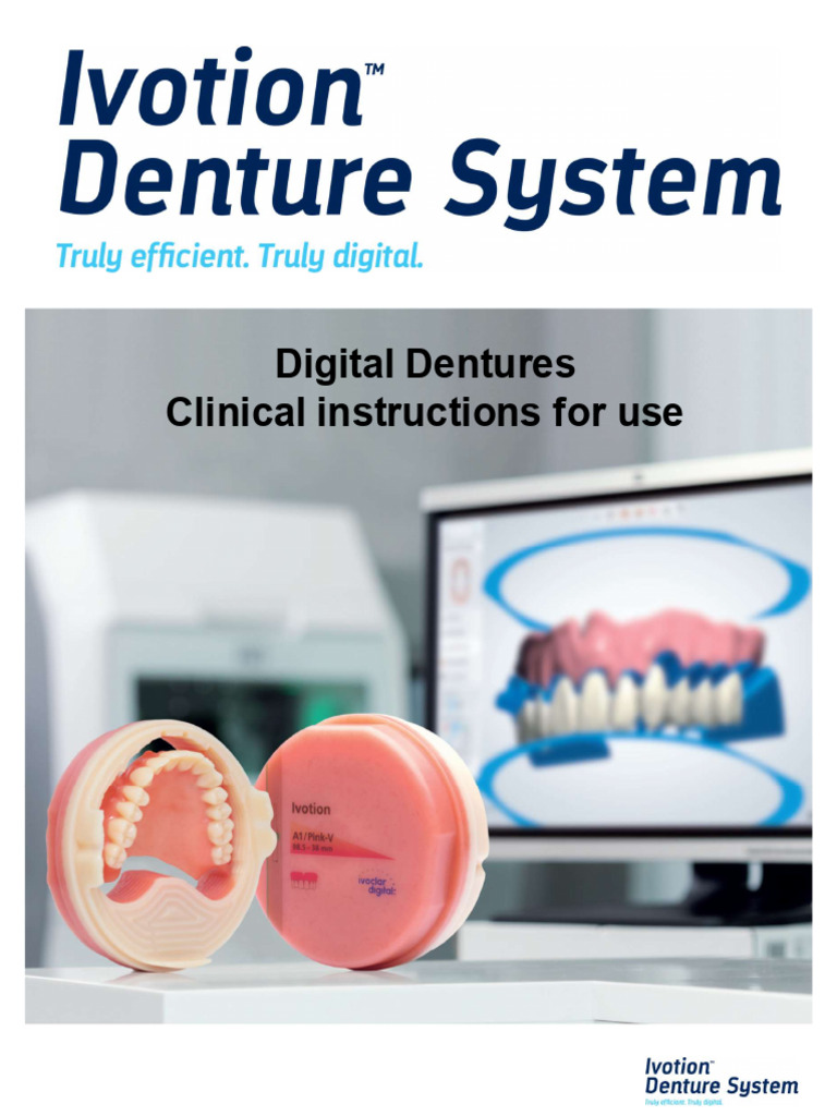 Ivotion Denture System Clinical Workflows | PDF | Dentures | Dentistry Branches