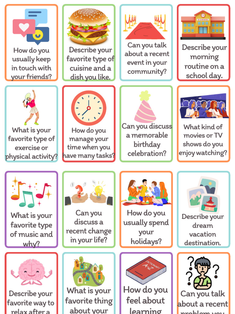 A2+ Speaking Questions | PDF