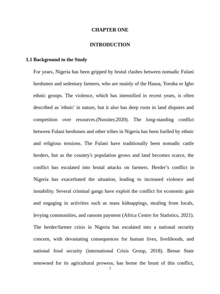 Nigeria's Farmer-Herder Conflict Impact | PDF | Qualitative Research | Quantitative Research