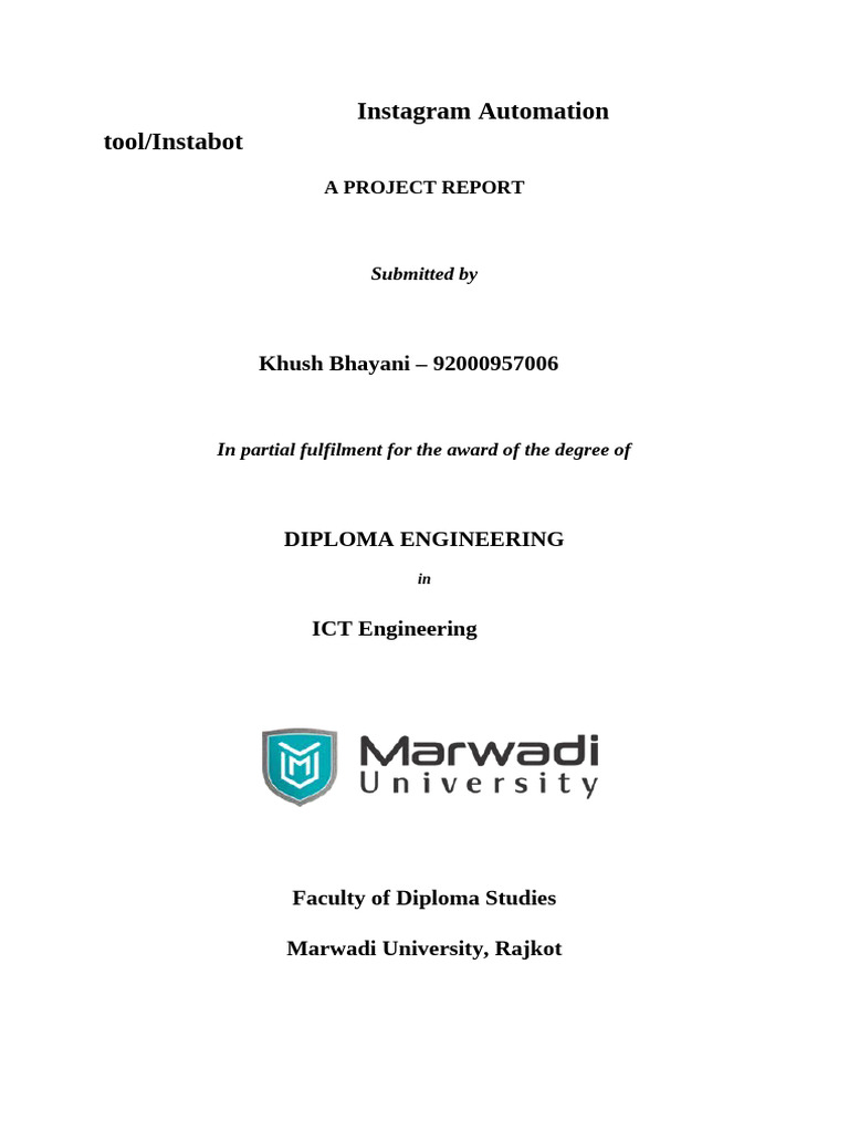 Khush Project Final Report | PDF | Computing | Software Engineering