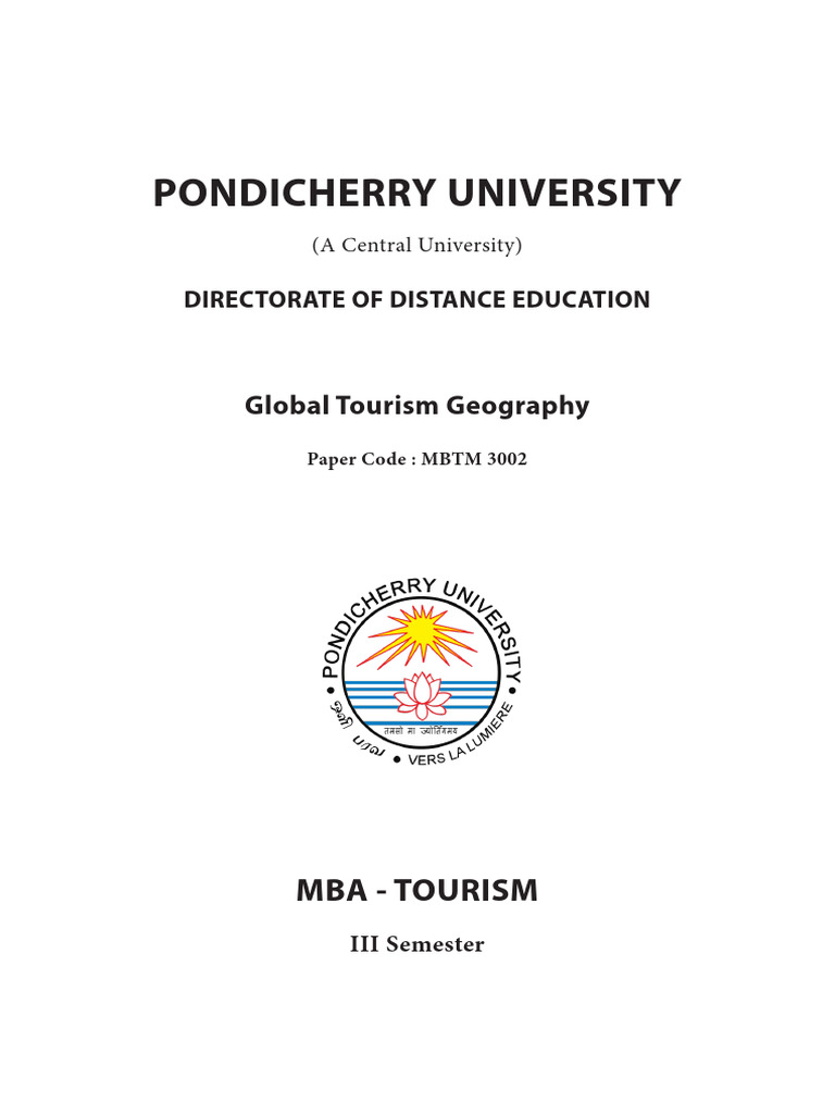 Global Tourism Geography Overview | PDF | South America | North America