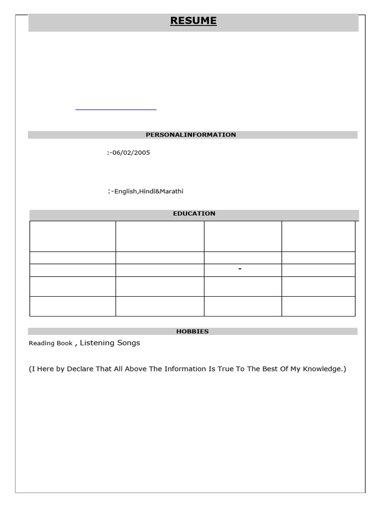 Samir Avhad Resume - ITI Fitter | PDF