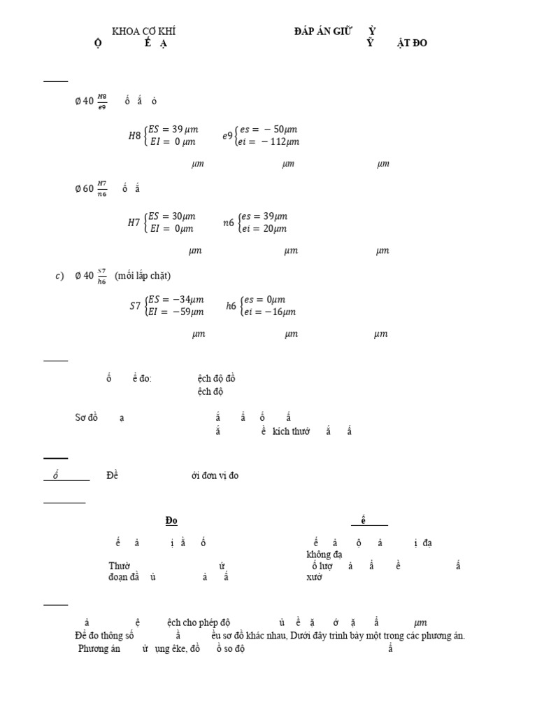Dap an Dung sai - Ky thuat do Ktra HK1.12-13 | PDF