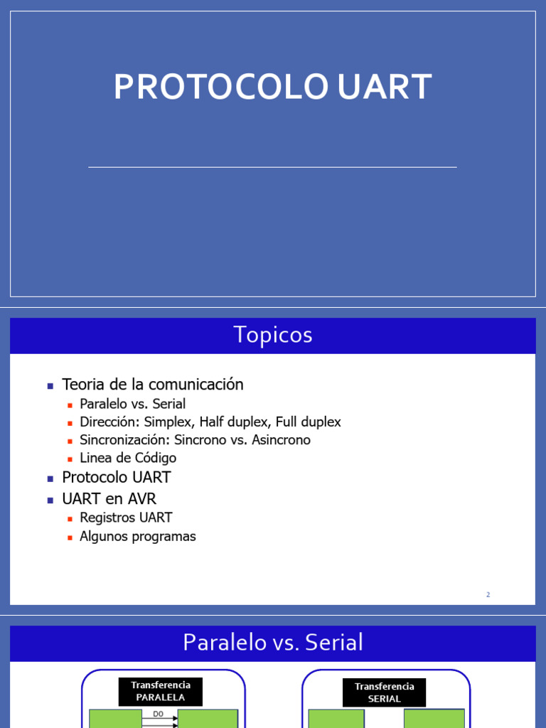 9.0 M1 USART en AVR 2020 | PDF | Duplex (Telecomunicaciones) | Datos de computadora