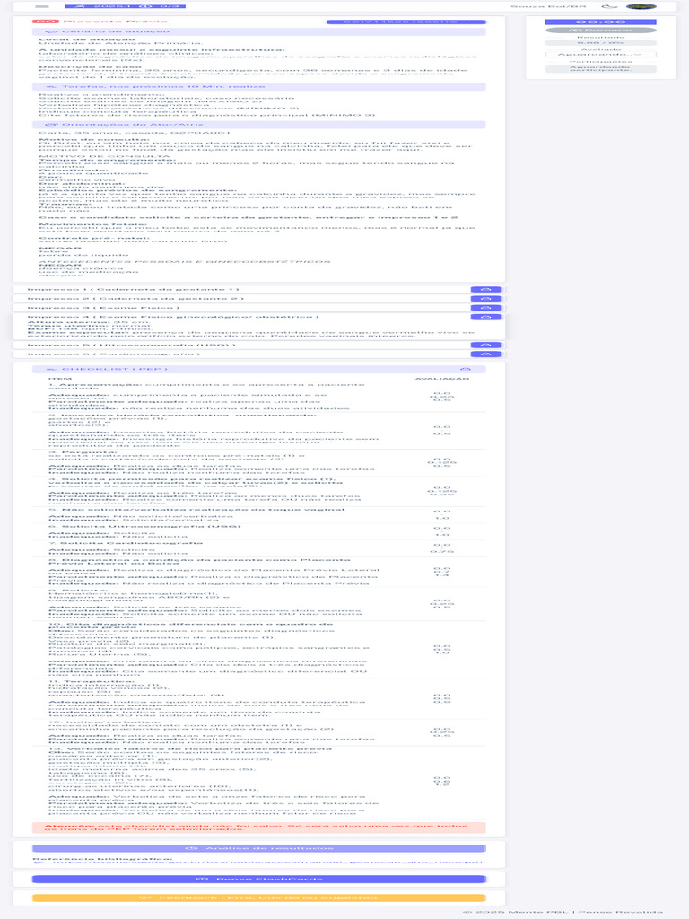 Pense Revalida Primeira Plataforma de Treinamento de Checklist Do Brasil | PDF | Gravidez | Aborto