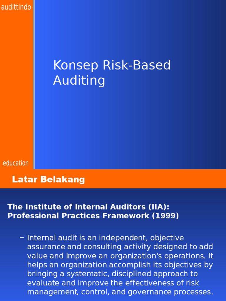 Slide 2 - Konsep Risk-Based Auditing | PDF | Internal Audit | Business