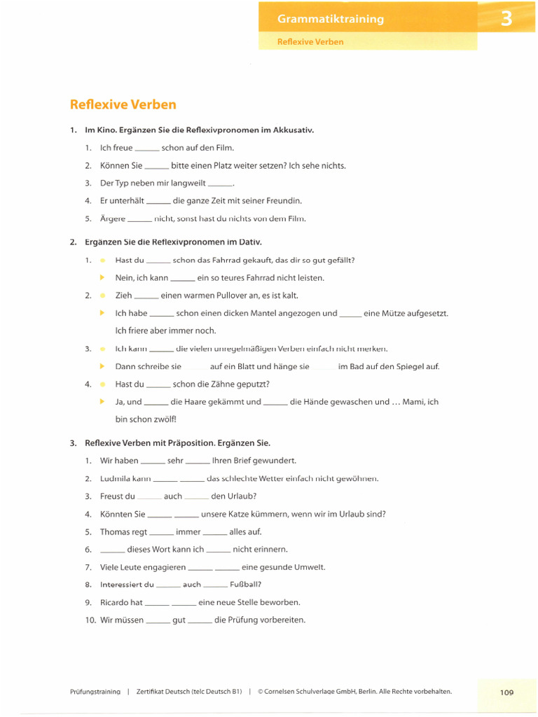 Reflexive Verben | PDF