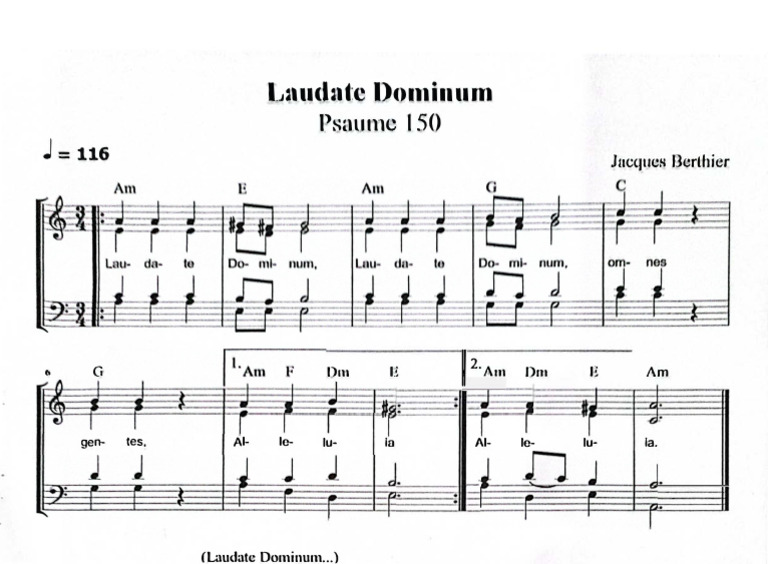 Laudate Dominum With Visayan Lyrics | PDF