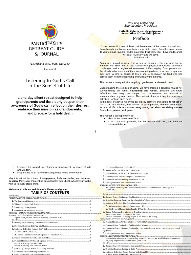 Revised Roxas City Capiz CEGAP Phamplet | PDF | Prayer | Christian Mysticism