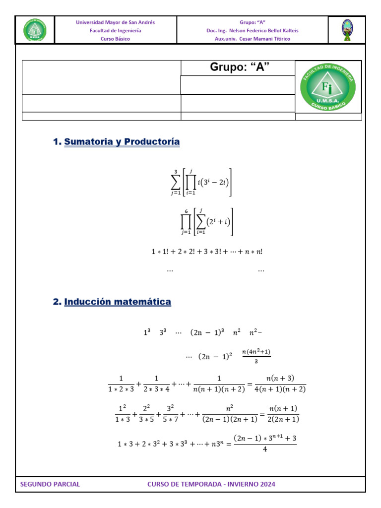 2P Practica Intensivo | PDF | Aritmética | Matemáticas