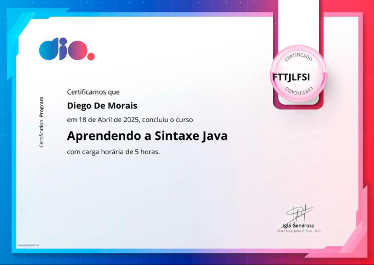 APRENDENDO A SINTAXE JAVA | PDF