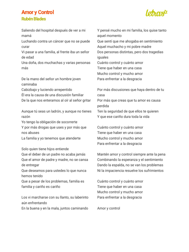 Amor y Control en la Familia | PDF