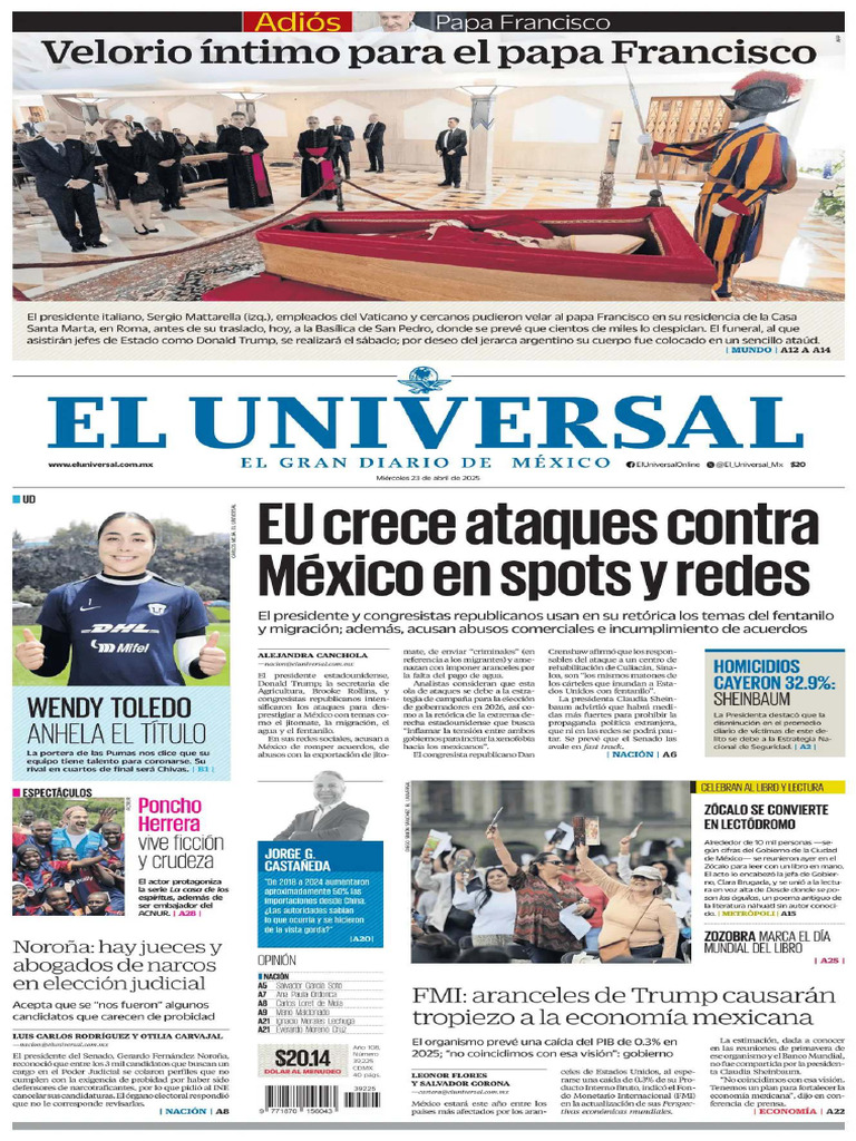 El Universal 23 Abr 2025 | PDF