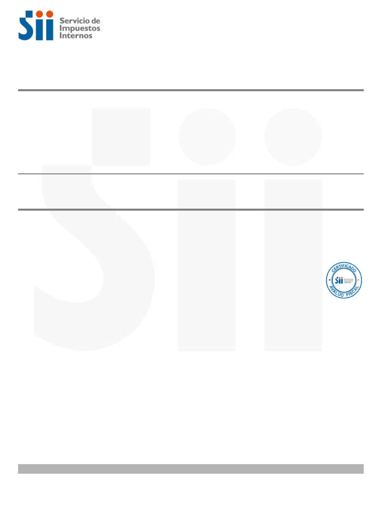 Certificado de Avalúo Fiscal Simple (Con Datos Del Propietario Registrado en El SII) | PDF