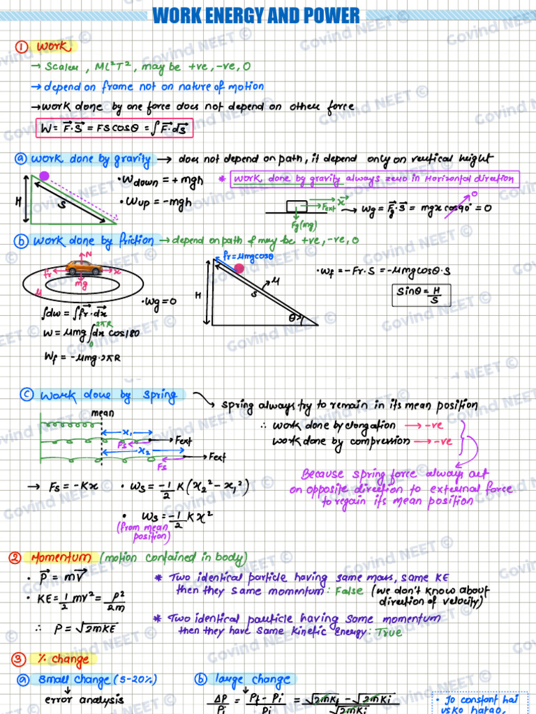 Understanding Work, Energy, and Power | PDF