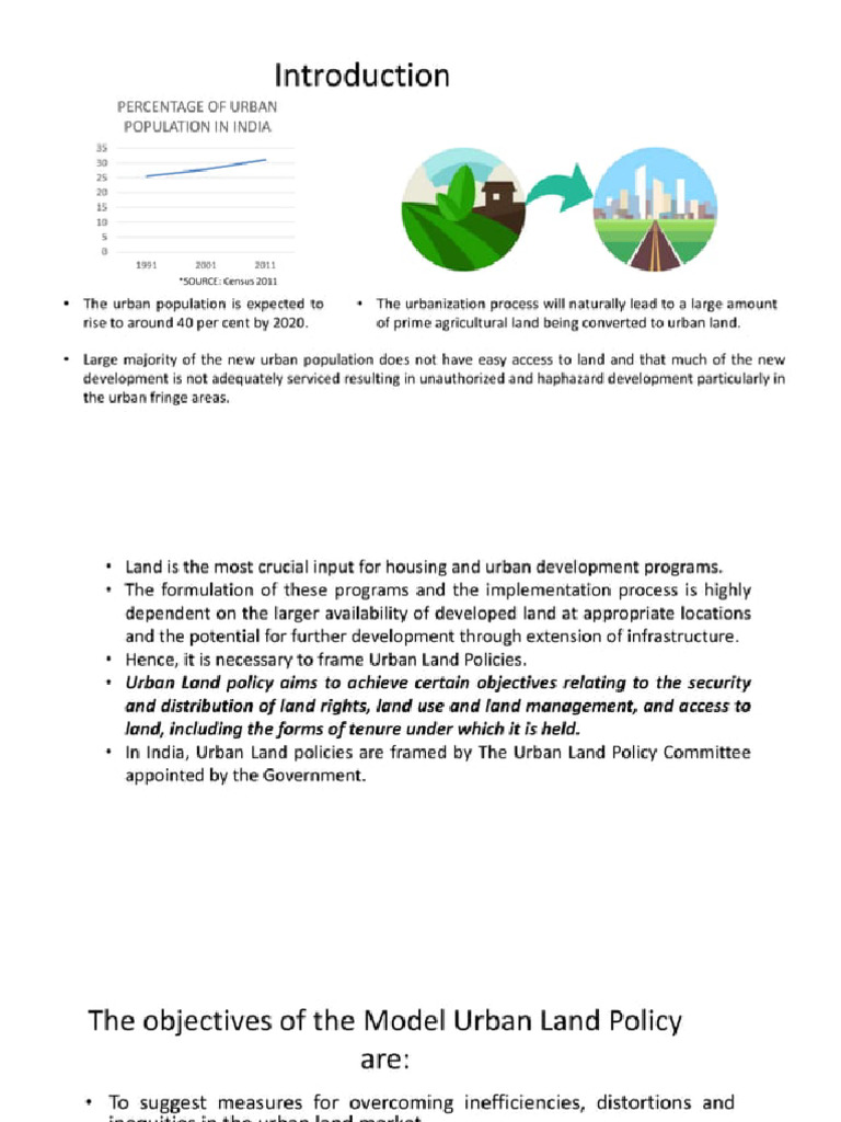 Urban Land Policy | PDF