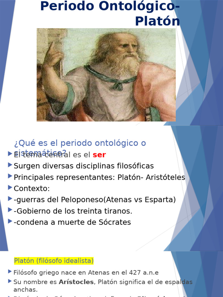 Periodo Ontológico-Platón | PDF