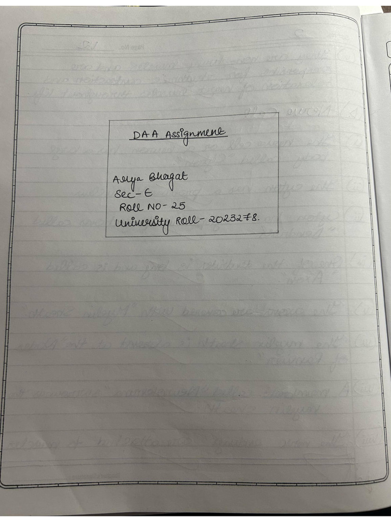 Arya Bhagat E-25 Daa Assignment | PDF