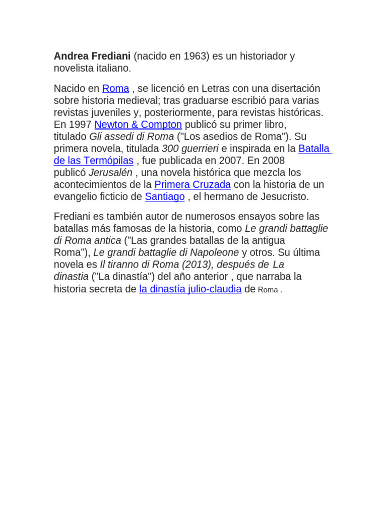 Andrea Frediani | PDF