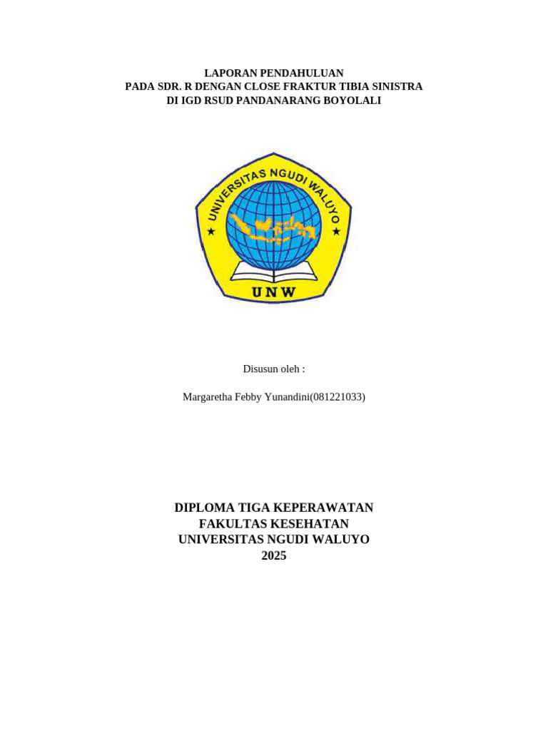 Laporan Fraktur Tibia Sinistra di IGD | PDF