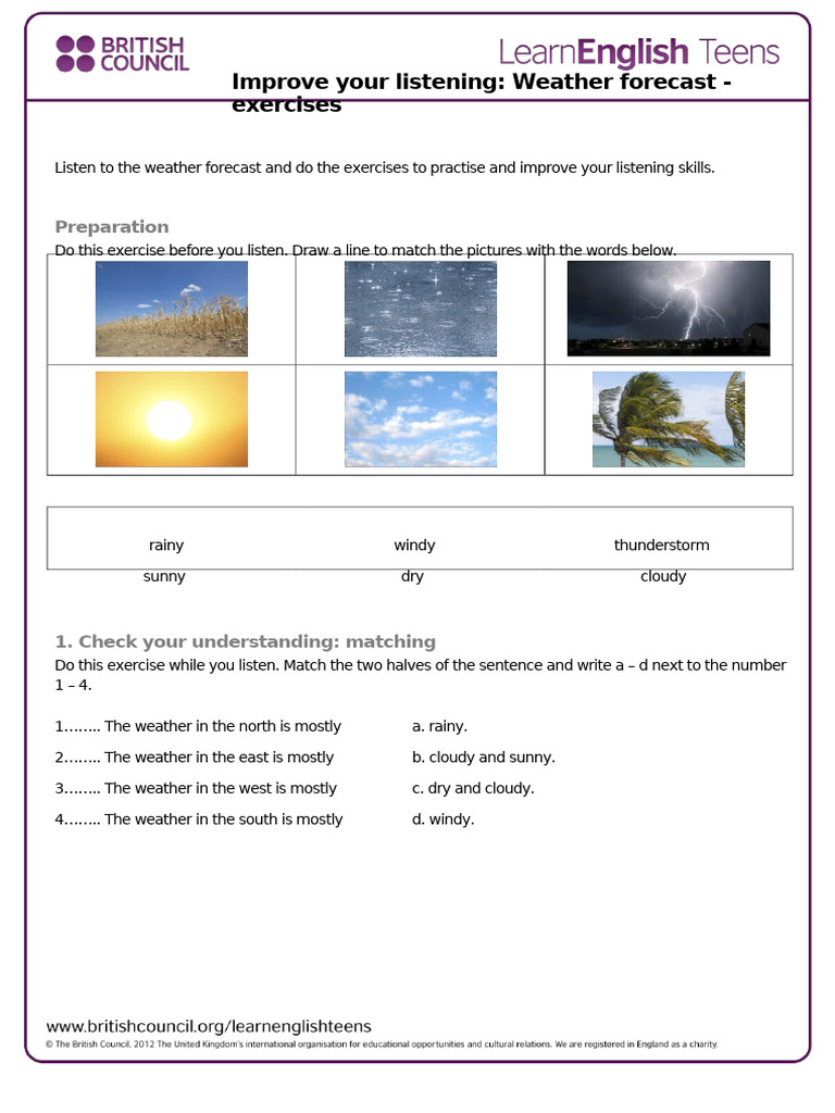 Weather Forecast - Exercises 4 | PDF
