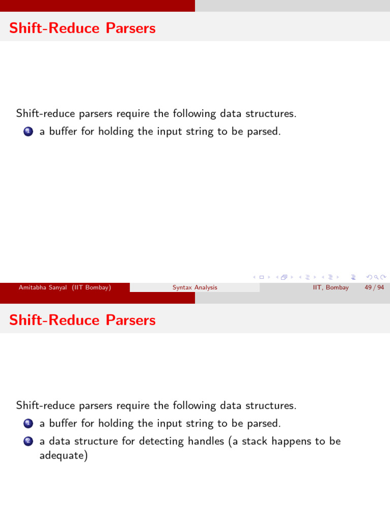 5 - Parsing Slides Sanyal Part2 | PDF | Parsing | Formalism (Deductive)