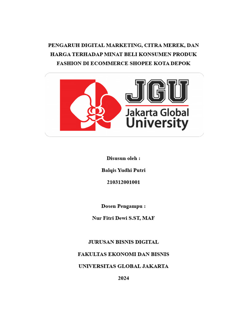 Bab 1,2,3 Uas Research Methodology Revisi | PDF
