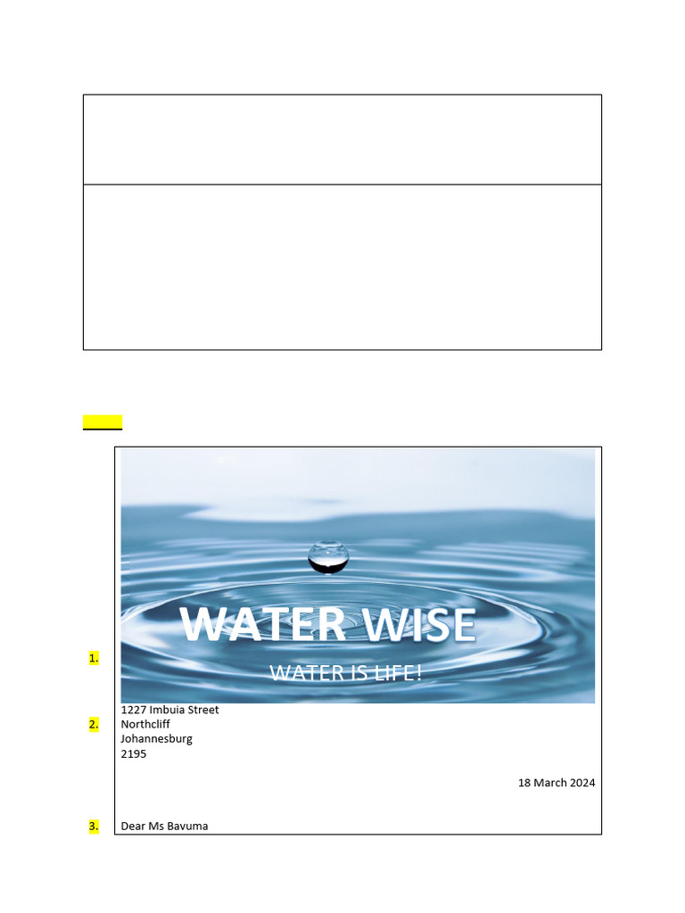 Water Wise Reservoir System Offer | PDF