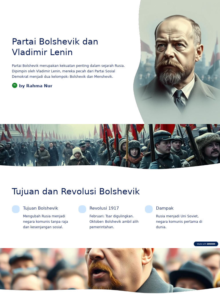 Peran Lenin dalam Revolusi Bolshevik | PDF