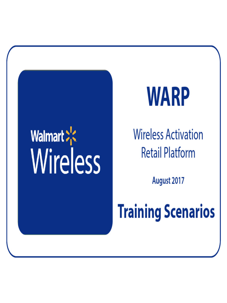 WARP Training Scenario Cards | PDF | Mobile Phones | Telephone