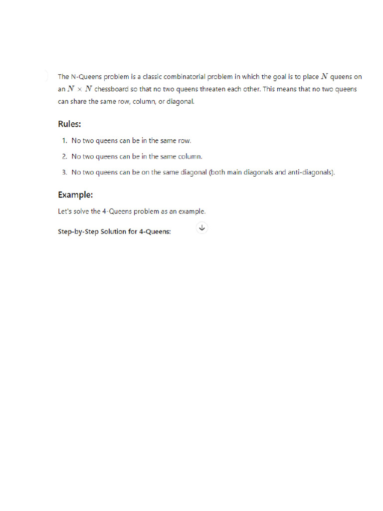 N Queens Problem | PDF