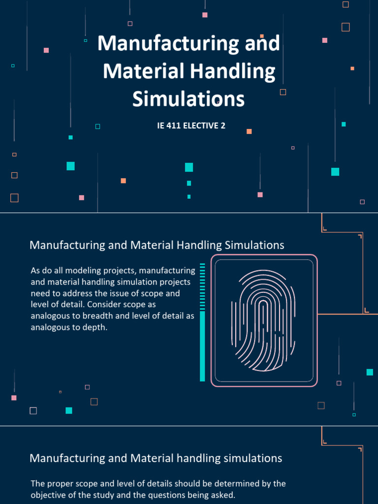 Lecture 4 Manufacturing and Material Handling Simulations | PDF ...