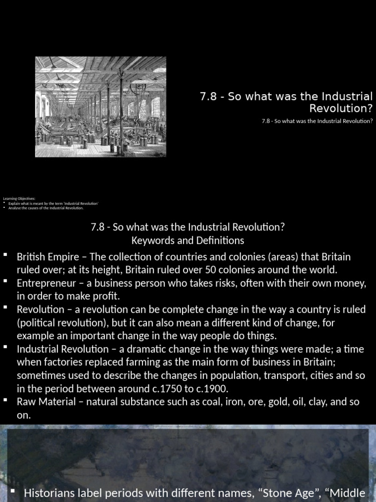 7.8 - So What Was The Industrial Revolution | PDF | Industrial ...