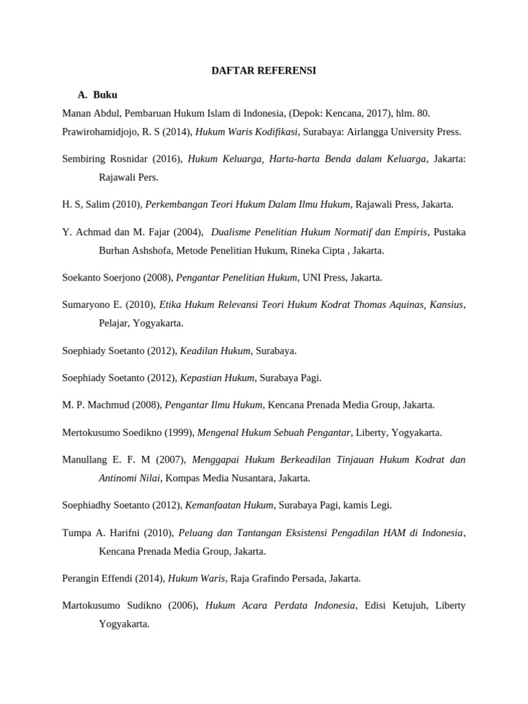 Daftar Referensi | PDF