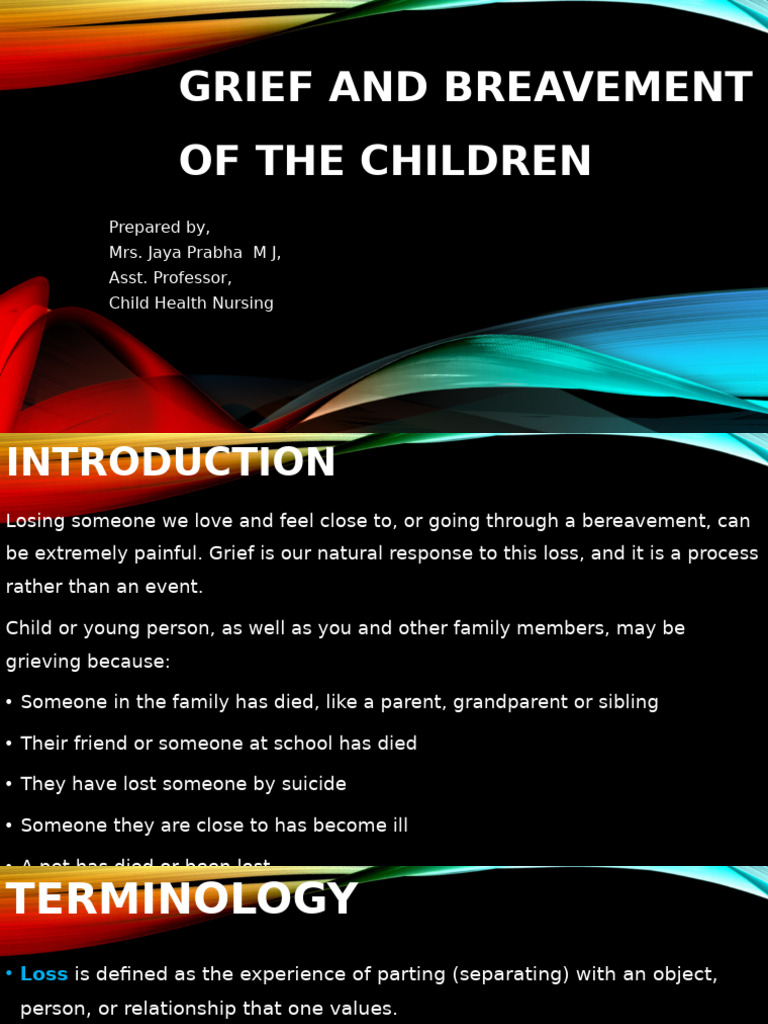 Grief and Breavement of the Children | PDF | Grief | Depression (Mood)
